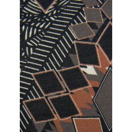 Lascana Damen Nachthemd, gemustert-schwarz-braun-ecru, Gr&ouml;&szlig;e 36/38
