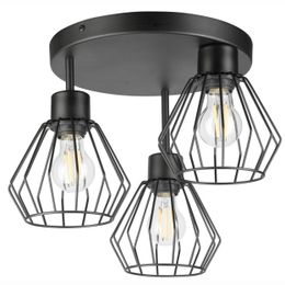 Deckenleuchte Audrey Schwarz max. 15 Watt Deckenlampe