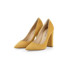 Evita ALINA Women's Pumps - Suede Mustard - 42