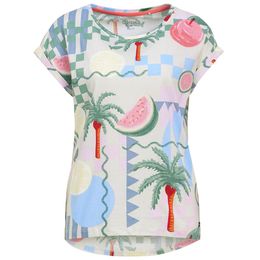 Gina Damen T-Shirt im Sommer-Look