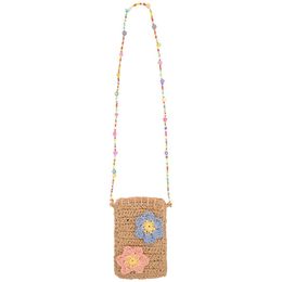 Topolino M&auml;dchen Strohtasche mit bunten Blumen