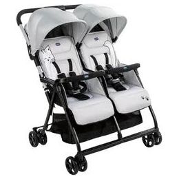 Zwillingsbuggy Chicco "OHlal&agrave; Twin, Silver Cat", Kinder, silber (silber cat), Metall, Polyester, Kinderwagen, Zwillingskinderwagen