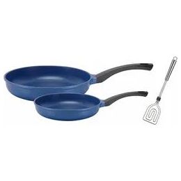 Pfannen-Set GSW "Rainbow", blau, &Oslash;:28cm, Pfannen, Induktion