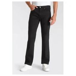 Levi's Bootcut-Jeans LEVI'S "527 SLIM BOOT CUT", Herren, Gr. 36, L&auml;nge 32, schwarz (boot cut native cali), Denim/Jeans, Obermaterial: 99% Baumwolle, 1% Elasthan, unifarben, slim fit, Jeans, in cleaner Waschung