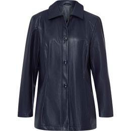 CR&Eacute;ATION L Damen Lederimitatjacke f&uuml;r die &Uuml;bergangszeit marine Gr&ouml;&szlig;e 54