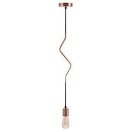 Paco Home Pendelleuchte "SNAKE", braun (kupferfarben), 1, &Oslash; 4,5cm H: 6,5cm, Leuchten, Pendelleuchte