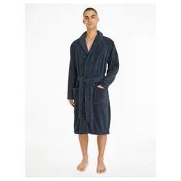 Bademantel Gr. M, blau (navy), M (50), Baumwoll-Webfrottier, Tommy Hilfiger UNDERWEAR, Hausm&auml;ntel, Bademantel, mit aufgesetzten Taschen