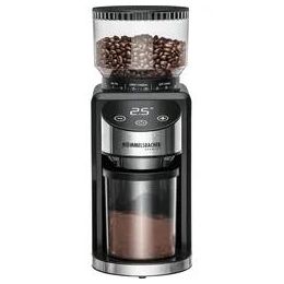 Rommelsbacher Kaffeem&uuml;hle "EKM 400", schwarz (schwarz, edelstahl), B:19cm H:31cm T:12,2cm, Kaffeem&uuml;hlen, mit Kegelmahlwerk, Antistatik-Funktion, 35 Mahlgrade