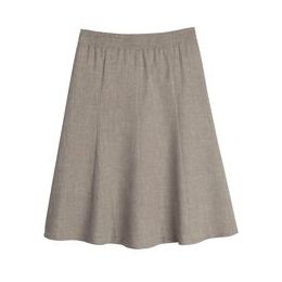Godetrock Classic Basics, Damen, Gr. 38, grau (taupe), 100% Polyester, unifarben, knielang, R&ouml;cke Godetrock
