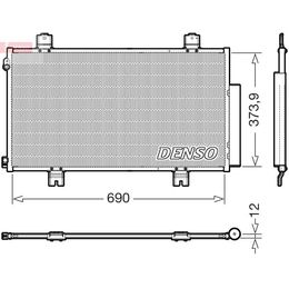 DENSO Kondensator, Klimaanlage dcn40036 f&uuml;r HONDA