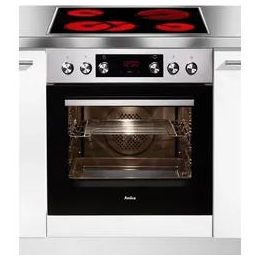 Amica Elektro-Herd-Set "EHCX 933 110 E", Energieeffizienz: A (A+++-D), silber (edelstahlfarben), Herdsets, Komfortables Kochen und Backen mit praktischer Unterst&uuml;tzung