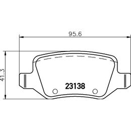 Hella Bremsbelagsatz, Scheibenbremse 8db355018531 f&uuml;r Mercedes