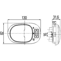 Hella Innenraumleuchte 2ja964916001 K (10W)