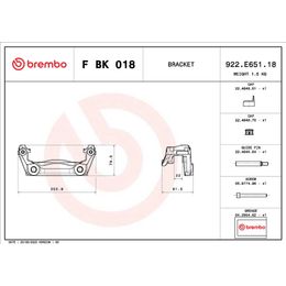 Brembo Bremssattelhaltersatz fbk018 rechts f&uuml;r Mercedes