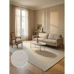 Teppich OTTO HOME "Nollan, In- und Outdoor geeignet, Balkon, Camping", cream, B:77cm H:8mm L:150cm, Kunstfaser, Teppiche, Teppich, Wetterfest & UV-best&auml;ndig, Sisal-Optik, Esszimmer, Wohnzimmer