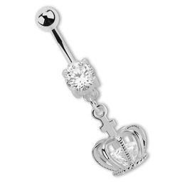 Adelia&acute;s Bauchnabelpiercing ADELIA&acute;S "Piercing - Bauchnabelpiercing Titan Krone Stein", helllila, Piercings, Damen, Krone mit Stein, &Oslash; 11 mm, 1,6 mm St&auml;rke, Titan