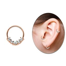 Adelia&acute;s Nasenpiercing ADELIA&acute;S "Piercing - Nasenpiercing Opal Rose Opal", gold, Piercings, Damen, Rose mit Opal, &Oslash; 8 mm, Opal