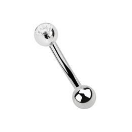 Adelia&acute;s Augenbrauenpiercing ADELIA&acute;S "Piercing - Augenbrauenpiercing Titan Banane Zirkonia", helllila, Piercings, Damen, Banane mit Zirkonia, 1,2 mm L&auml;nge, 1,2 mm St&auml;rke, Titan