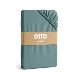 Spannbettlaken OTTO HOME "BLACKBERRY in BASIC und PREMIUM Qualit&auml;t, 100% Baumwolle", jade, B:70cm L:200cm, Jersey (160 g/m&sup2;), Obermaterial: 100% Baumwolle, Bettlaken, Spannbettlaken, f&uuml;r hohe Matratzen bis 28 cm, Bettlaken, Spannbetttuch, pflegeleicht, Topseller