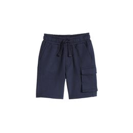 Marc O'Polo Shorts MARC O'POLO "aus reiner Bio-Baumwolle", Jungen, Gr. 128/134, Normalgr&ouml;&szlig;en, blau, Obermaterial: 100% Baumwolle, unifarben, relaxed fit knielang, Hosen Shorts