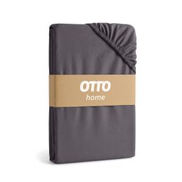 Spannbettlaken OTTO HOME "BLACKBERRY in BASIC und PREMIUM Qualit&auml;t, 100% Baumwolle", anthrazit, B:180cm L:200cm, Jersey (160 g/m&sup2;), Obermaterial: 100% Baumwolle, Bettlaken, Spannbettlaken, f&uuml;r hohe Matratzen bis 28 cm, Bettlaken, Spannbetttuch, pflegeleicht, Topseller