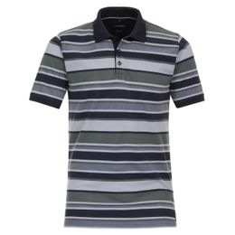 Poloshirt Casamoda "Casamoda Polo-Shirt gestreift", Herren, Gr. L, gr&uuml;n (olive), 50% Baumwolle, 50% Polyester, Shirts