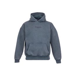 Kapuzensweatshirt DROPSIZE "Dropsize HEAVY OVERSIZE MEMBERS ONLY HOODIE", Herren, Gr. S, blau (washed grau), 70% Baumwolle, 30% Polyester, Sweatshirts