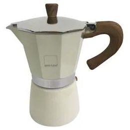 Espressokocher GNALI & ZANI "Venezia", beige (cremefarben), B:11cm H:23cm T:20cm, Kaffeemaschinen, 9 Tassen, Induktion, Made in Italy
