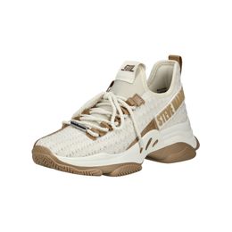 Sneaker Steve Madden "Steve Madden Sneaker Textil", Damen, Gr. 37, wei&szlig; (wei&szlig;, beige), Textil, Schuhe Sneaker