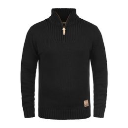 !Solid Troyer SOLID "Troyer SDPetro", Herren, Gr. XL, schwarz, Obermaterial: 50% Baumwolle CO. 50% Polyacryl PAN., Pullover Troyer