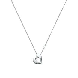 Kette mit Anh&auml;nger Michael Kors "Schmuck Geschenk Silber 925 Halsschmuck PREMIUM Herz", silber (silberfarben), Halsketten, Damen, Silber 925 (Sterlingsilber), L: 43 B: 1,1mm, gl&auml;nzend, B:1,1mm