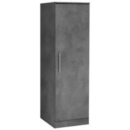 Wiho-K&uuml;chen Seitenschrank WIHO K&Uuml;CHEN "Cali", grau (front und korpus: betonfarben), B:50cm H:165cm T:57cm, Schr&auml;nke, Seitenschrank, 50 cm breit