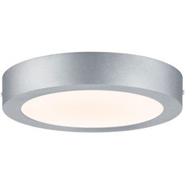 Paulmann LED Deckenleuchte "Lunar", grau (chromfarben), 1, &Oslash; 22,5cm H: 3,8cm, 1 Stk., Leuchten, LED Deckenleuchte
