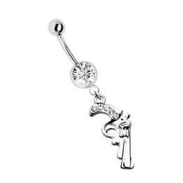 Adelia&acute;s Bauchnabelpiercing ADELIA&acute;S "Piercing - Bauchnabelpiercing Titan Banane Zirkonia", rosa, Piercings, Damen, Banane mit Zirkonia, 8 mm L&auml;nge, 1,6 mm St&auml;rke, Titan