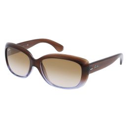 Ray-Ban RB4101 JACKIE OHH | Damen-Sonnenbrille | Fassung: Vollrand, Butterfly, Kunststoff, Braun | Glasfarbe: Braun Verlaufend