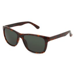Fielmann LD 046 SUN CL KILIAN | Herren-Sonnenbrille | Fassung: Vollrand, Quadratisch, Acetat, Havanna Gl&auml;nzend | Glasfarbe: Gr&uuml;n