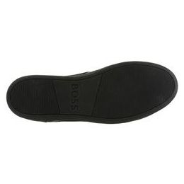 Sneaker BOSS ORANGE "Rhys_Tenn", Herren, Gr. 41, schwarz, Lederimitat, unifarben, Schuhe Sneaker, Freizeitschuh, Halbschuh, Schn&uuml;rschuh mit Ziern&auml;hten