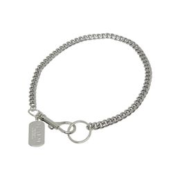 Halsreif Karl Kani "Karl Kani Karl Kani Retro Wallet Chain", silber, Halsketten, Damen, onesize