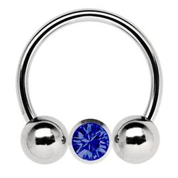 Adelia&acute;s Brustwarzenpiercing ADELIA&acute;S "Piercing - Brustwarzenpiercing Titan Zirkonia", rot, Piercings, Damen, mit Zirkonia, 1,6 mm L&auml;nge, 1,6 mm St&auml;rke, Titan