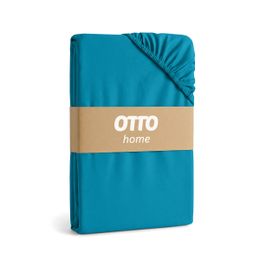 Spannbettlaken OTTO HOME "BLACKBERRY in BASIC und PREMIUM Qualit&auml;t, 100% Baumwolle", t&uuml;rkis, B:70cm L:200cm, Jersey (160 g/m&sup2;), Obermaterial: 100% Baumwolle, Bettlaken, Spannbettlaken, f&uuml;r hohe Matratzen bis 28 cm, Bettlaken, Spannbetttuch, pflegeleicht, Topseller