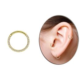 Adelia&acute;s Nasenpiercing ADELIA&acute;S "Piercing - Nasenpiercing 316L Stahl Stein", gold, Piercings, Damen, mit Stein, &Oslash; 7 mm, 316L Stahl