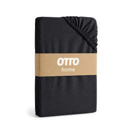Spannbettlaken OTTO HOME "BLACKBERRY in BASIC und PREMIUM Qualit&auml;t, 100% Baumwolle", schwarz, B:90cm L:200cm, Jersey (160 g/m&sup2;), Obermaterial: 100% Baumwolle, Bettlaken, Spannbettlaken, f&uuml;r hohe Matratzen bis 28 cm, Bettlaken, Spannbetttuch, pflegeleicht, Topseller