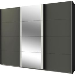 Schwebet&uuml;renschrank wimex "Bern Schiebet&uuml;renschrank", wei&szlig; (graphit, wei&szlig;, griffe: alu), B:270cm H:236cm T:64cm, Holzwerkstoff, Schr&auml;nke, Schwebet&uuml;renschrank, Schrank mit zus&auml;tzlicher Innenausstattung, Garderobe