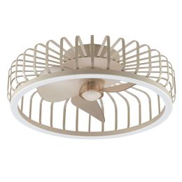 Brilliant LED Deckenleuchte "Capo", beige, 1, &Oslash; 48cm H: 17cm, 1 Stk., Leuchten, LED-Ventilator, &Oslash; 48 cm, 4200 lm, dimmbar, CCT, LED Deckenleuchte