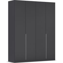 Dreht&uuml;renschrank OTTO HOME "Kleiderschrank Schrank Garderobe AGORDO Schlafzimmer", grau (graumetallic), B:181cm H:229cm T:54cm, Holzwerkstoff, Schr&auml;nke, Dreht&uuml;renschrank, durchdachte Innenausstattung, in 8 Breiten und 2 H&ouml;hen MADE IN GERMANY, Topseller