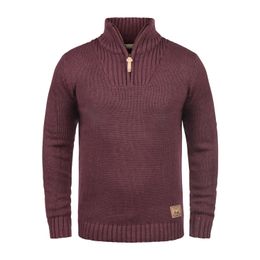!Solid Troyer SOLID "Troyer SDPetro", Herren, Gr. L, rot (wine r mel), Obermaterial: 50% Baumwolle CO. 50% Polyacryl PAN., Pullover Troyer