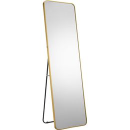 Ganzk&ouml;rperspiegel Salesfever "Design Spiegel f&uuml;r stilvolle Einrichtung", gold, B:50cm H:160cm T:2cm, Aluminium, Spiegelglas, Spiegel, Eleganz in Gold - Rahmen inklusive