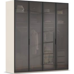 Kleiderschrank Rauch "Schrank Garderobe SKAT SHINE Breiten 151/201/251/301cm, H&ouml;he 223/235cm", beige (champagner), B:201cm H:223cm T:61cm, Glas, Holzwerkstoff, Schr&auml;nke, Kleiderschrank, edle Schrankfront mit hochwertigen Glasrahment&uuml;ren MADE IN GERMANY
