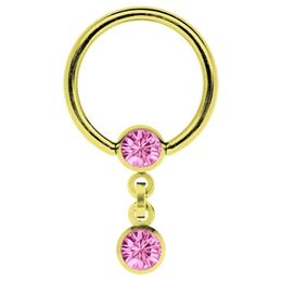 Adelia&acute;s Intimpiercing ADELIA&acute;S "Piercing - Intimpiercing 316L Stahl Zirkonia", klar, Piercings, Damen, mit Zirkonia, &Oslash; 10 mm, 316L Stahl