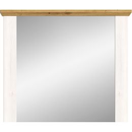 Spiegel Home Affaire "COSENZA, Breite 82 cm, 2-farbig, in Landhausoptik", wei&szlig; (sibiu l&auml;rche, artisan eiche nachbildung), B:82cm H:70cm T:4cm, Spiegelglas, Spiegel, Garderobenspiegel, Wandspiegel, Flurspiegel, Dielenspiegel
